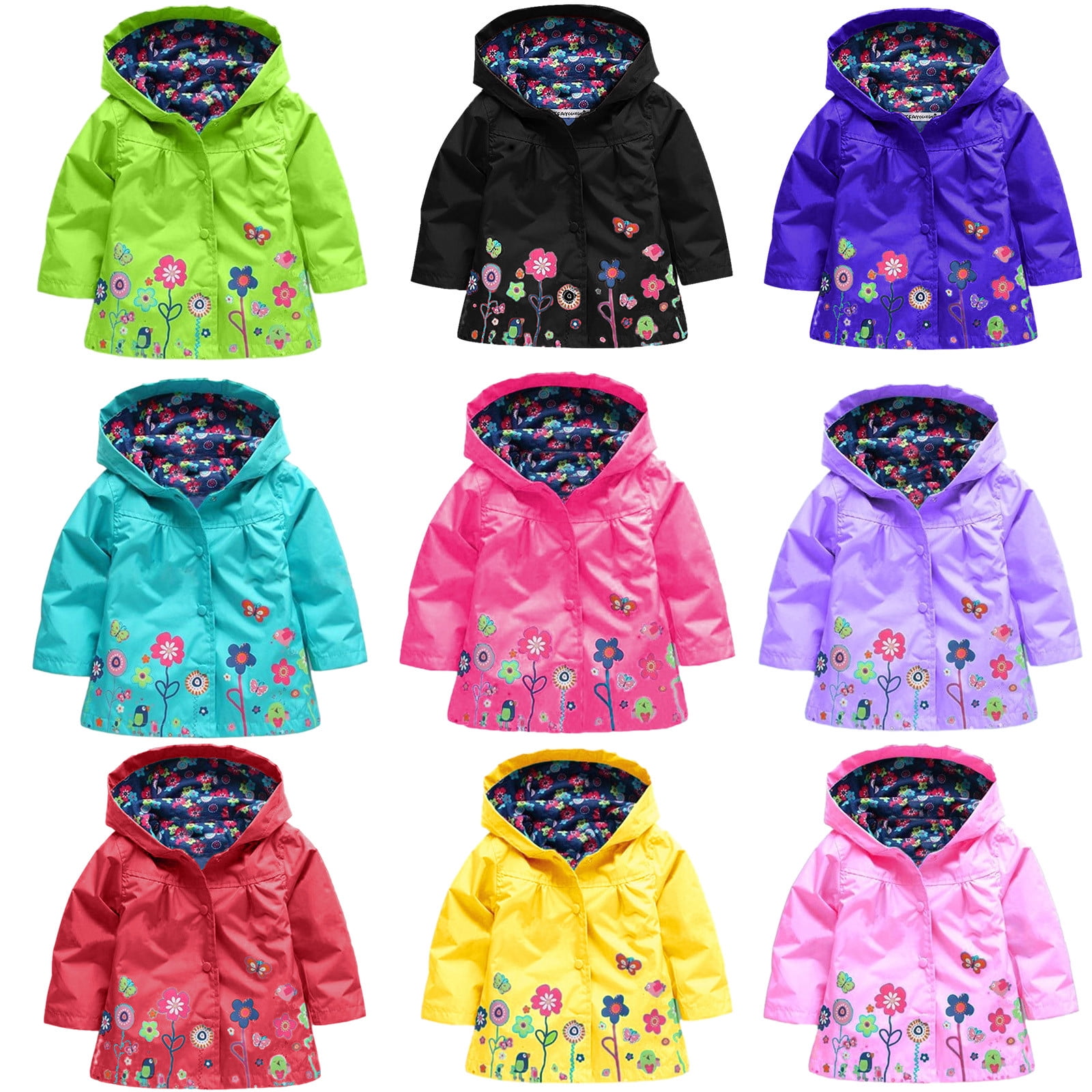 ZZwxWA Toddler Boys Girls Rain Jackets Little Kids, Baby Clothes ...