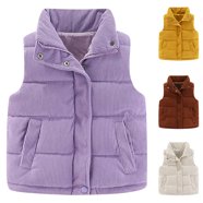 KYAIGUO Kids Toddler Puffer Down Vest for Girls Boys Winter Sleeveless Thicken Outwears Fall ...