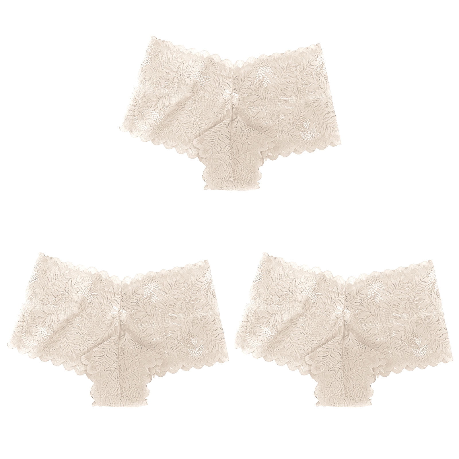 Zzwxwa Underwear Women 3pcs Womens Cotton Underwear Sexy Lace Bikini