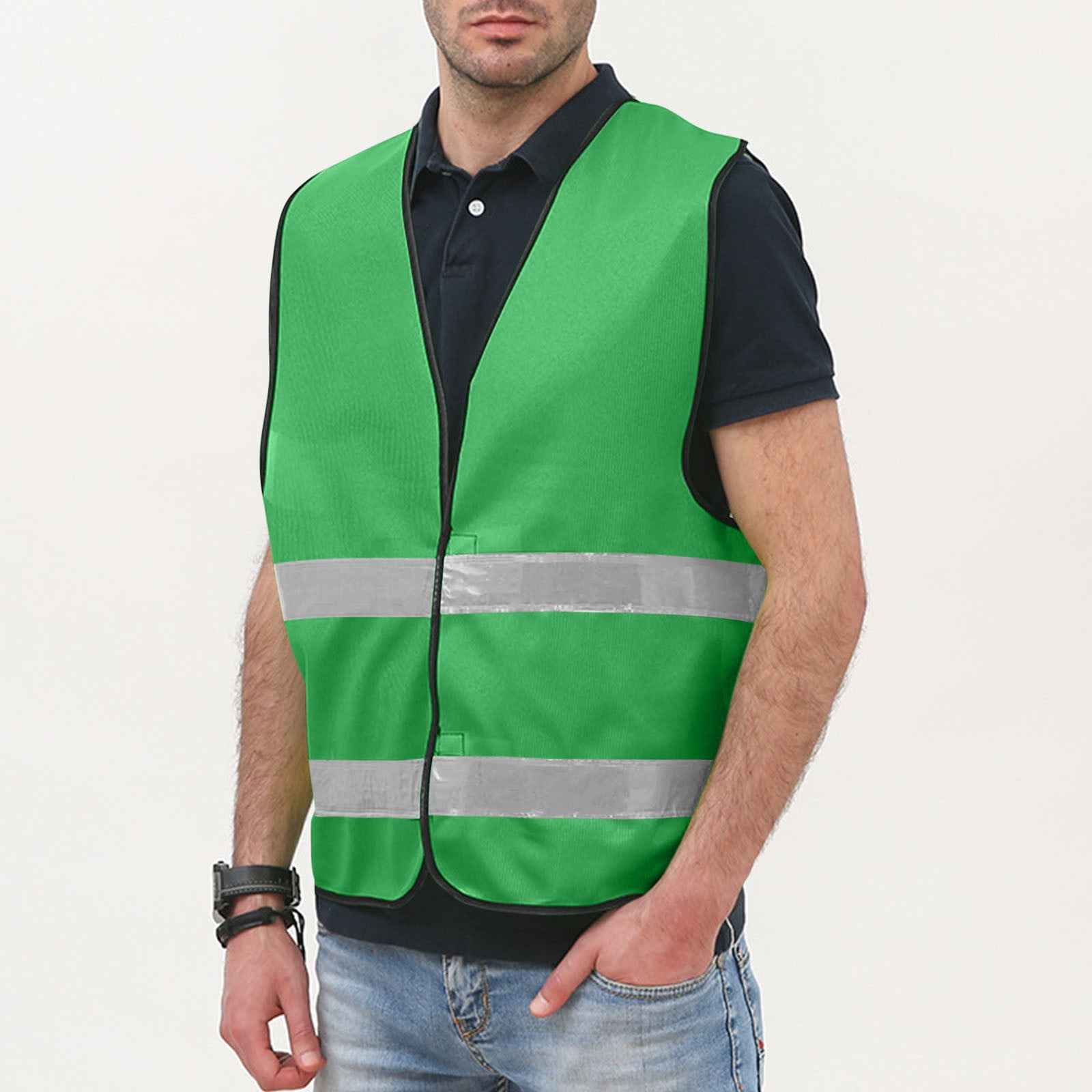 ZZwxWA Vest for Men & Women Waterproof High Visibility Reflective ...