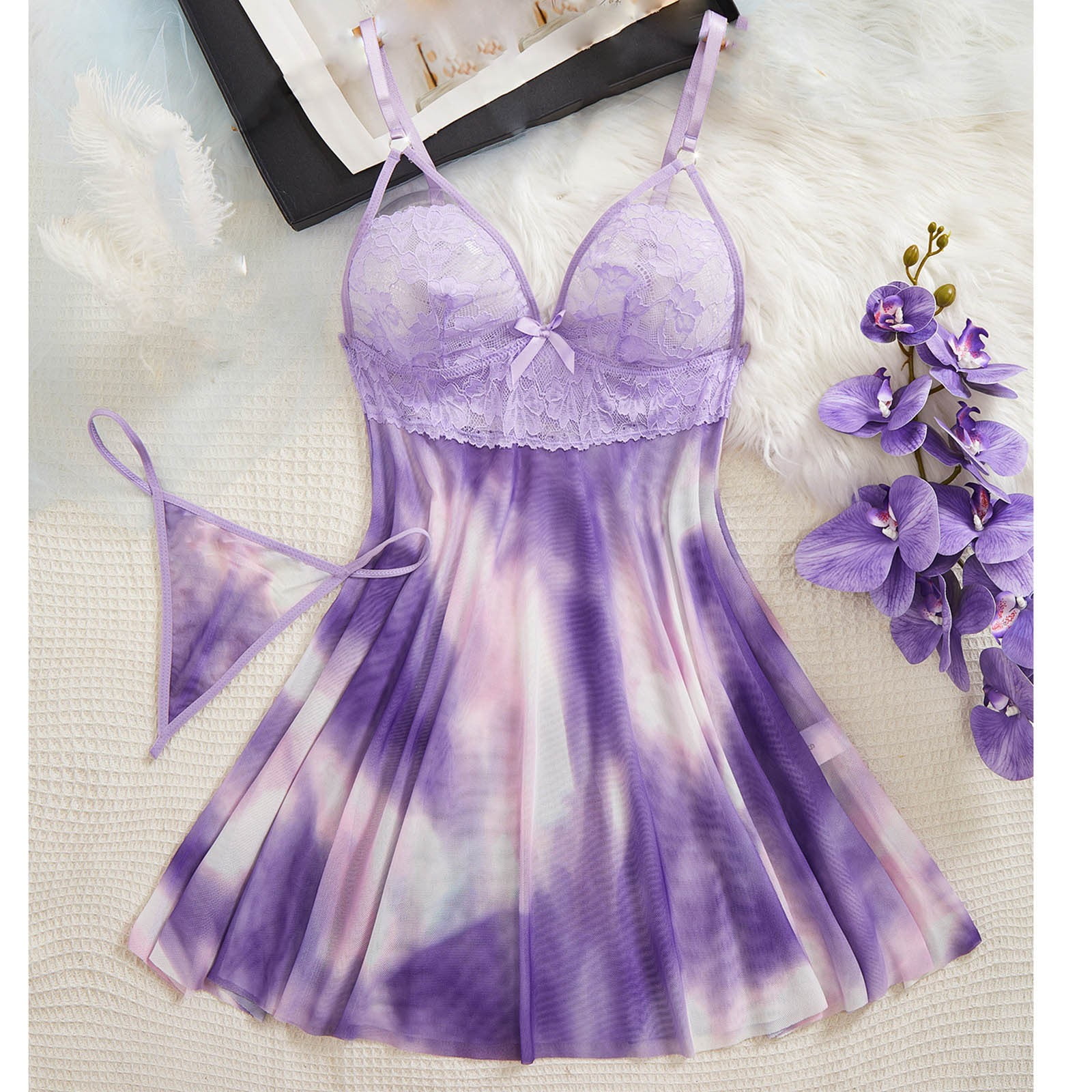 ZZwxWA Women Lingerie V Neck Nightwear Sleepwear Lace Chemise Lingerie ...