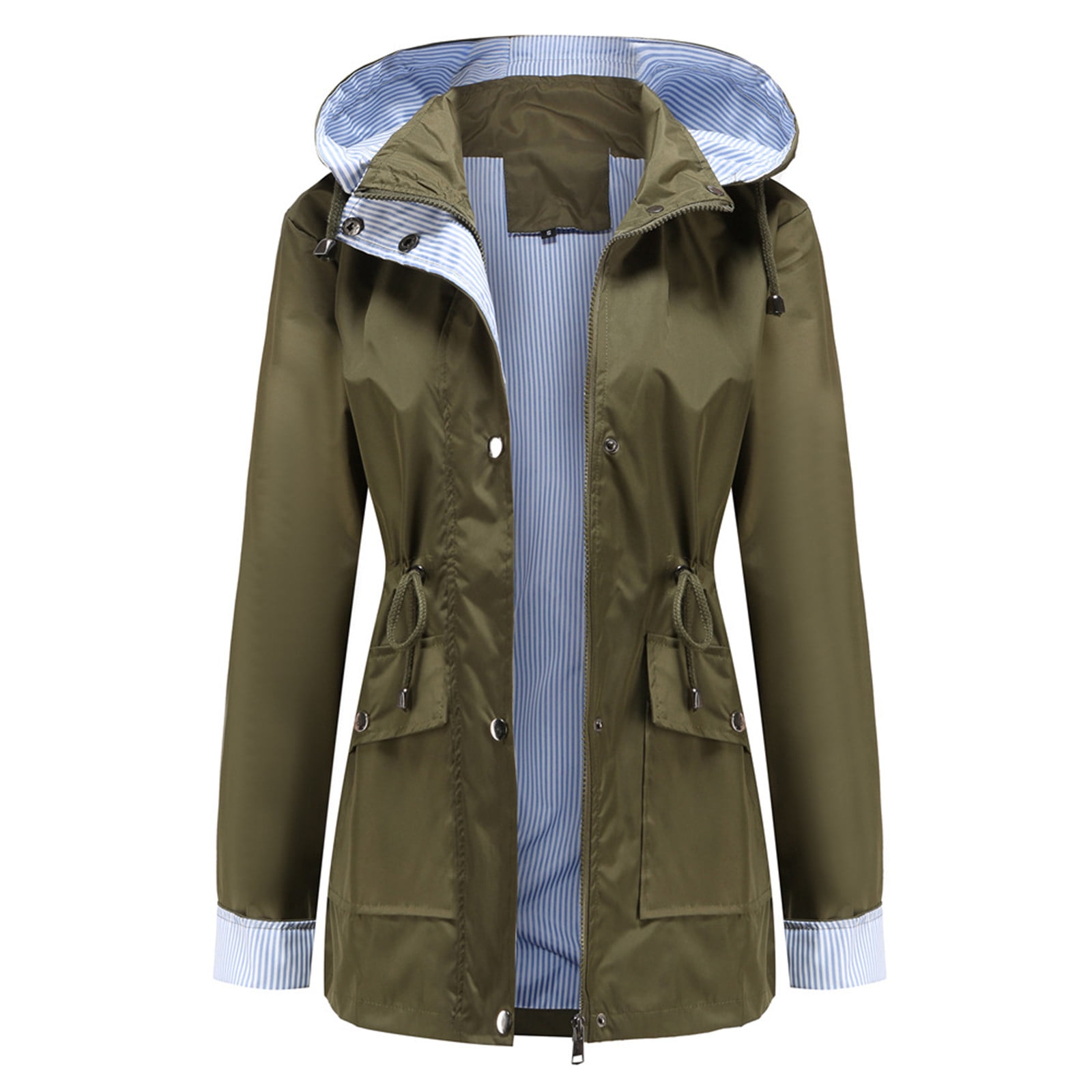 ZZwxWA Women's Raincoat Waterproof Jacket for Womens Rain Coats ...