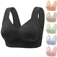 Wycnly Full Figure Bras for Women Plus Size Open Closure Comfort ...