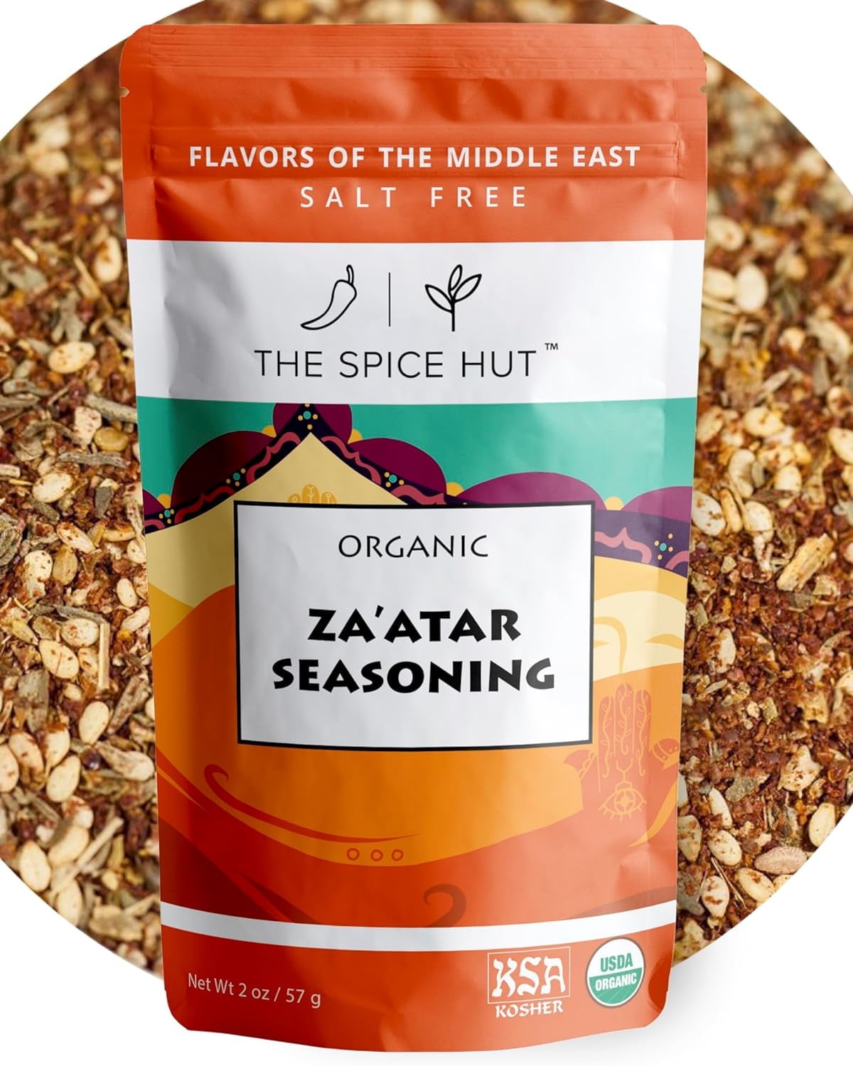 The Spice Hut - Za'atar Seasoning, Salt-Free Zaatar Middle Eastern ...