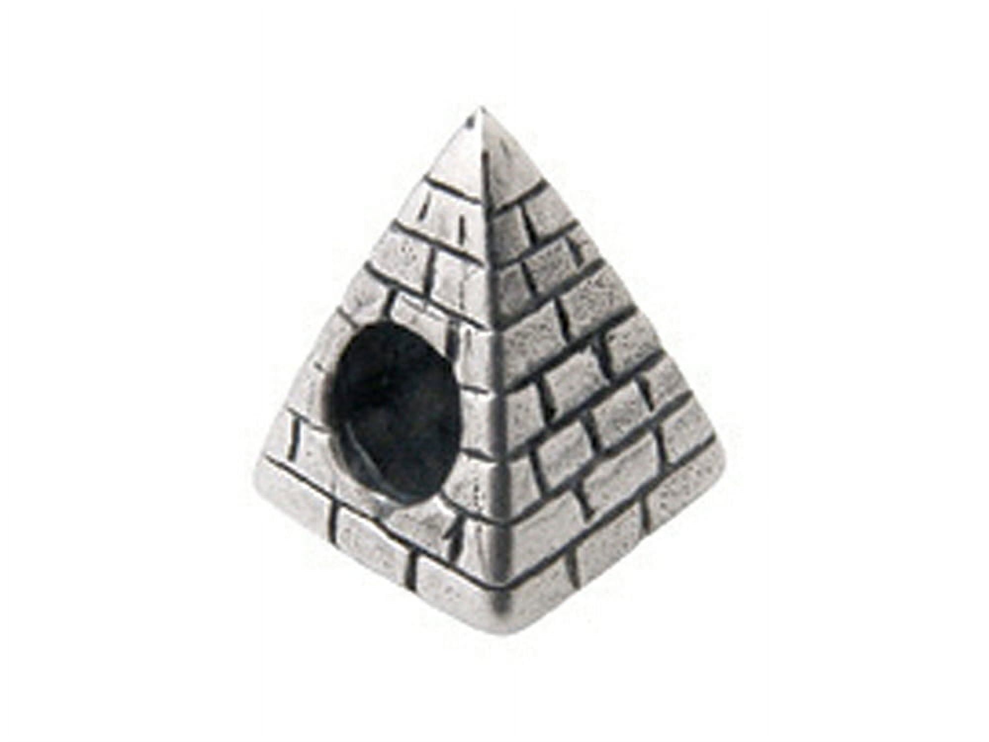 Zable Sterling Silver Pyramid Bead / Charm - Walmart.com
