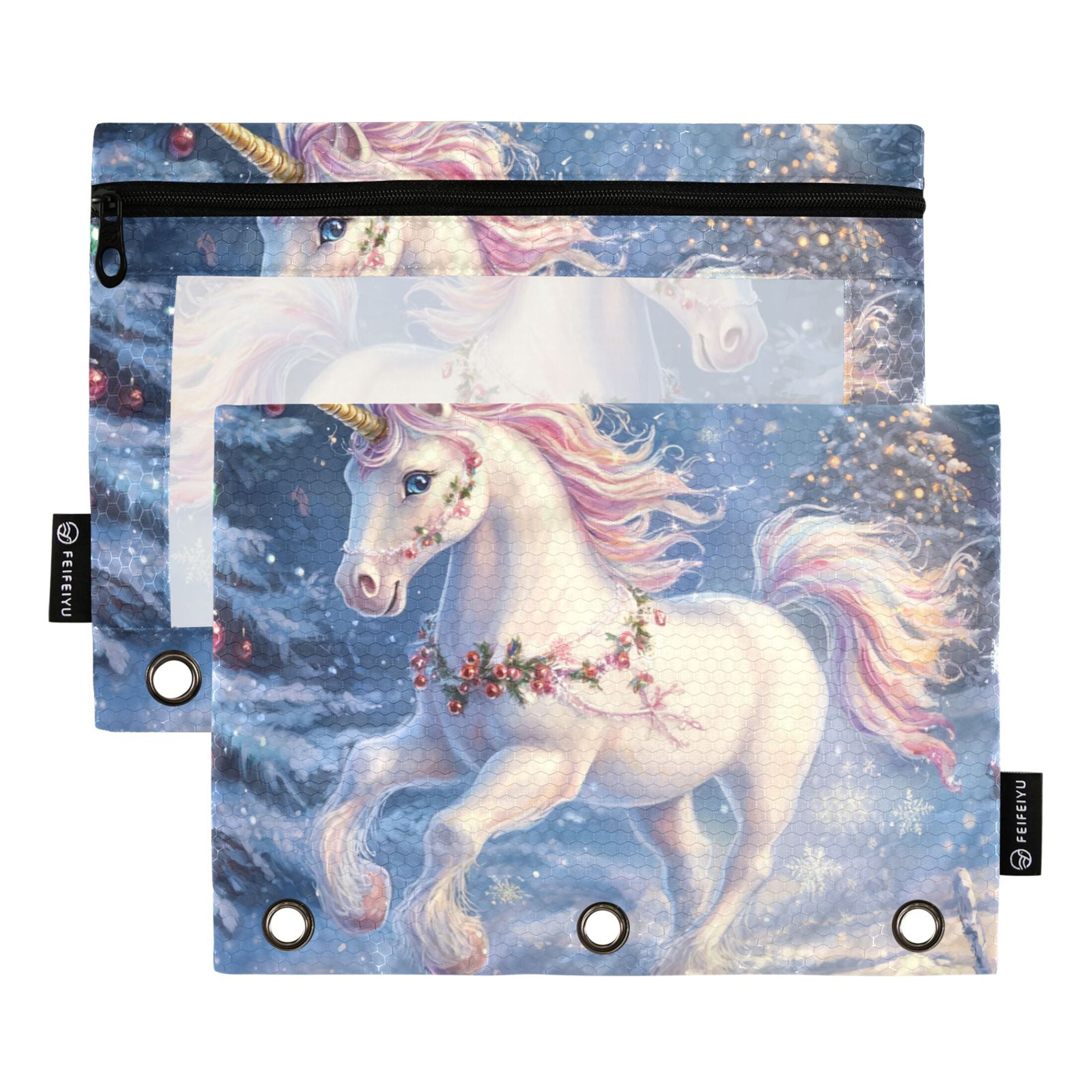 Zabra Skin Stripes Binder Pouches Zipper Pocket Document Storage 3 ...