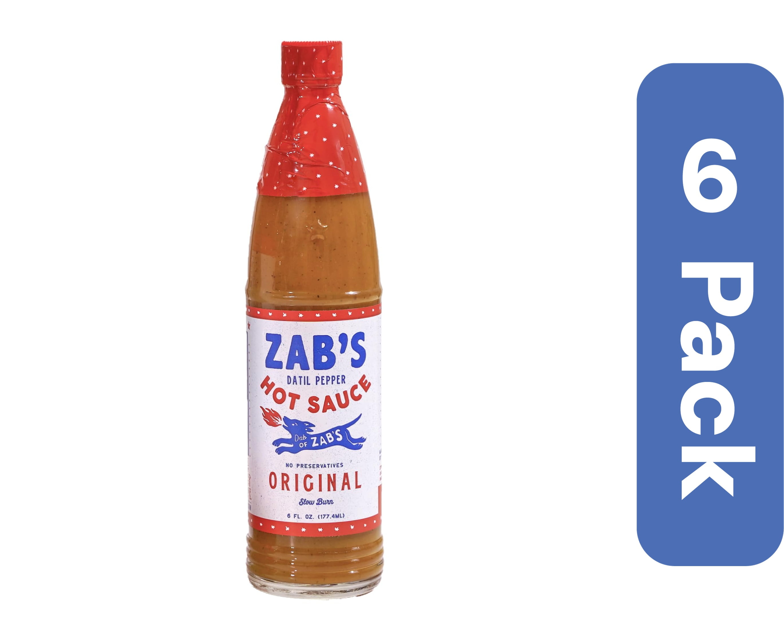 Zabs Hot Original Sauce 6 fl oz (Pack Of 6) - Walmart.com