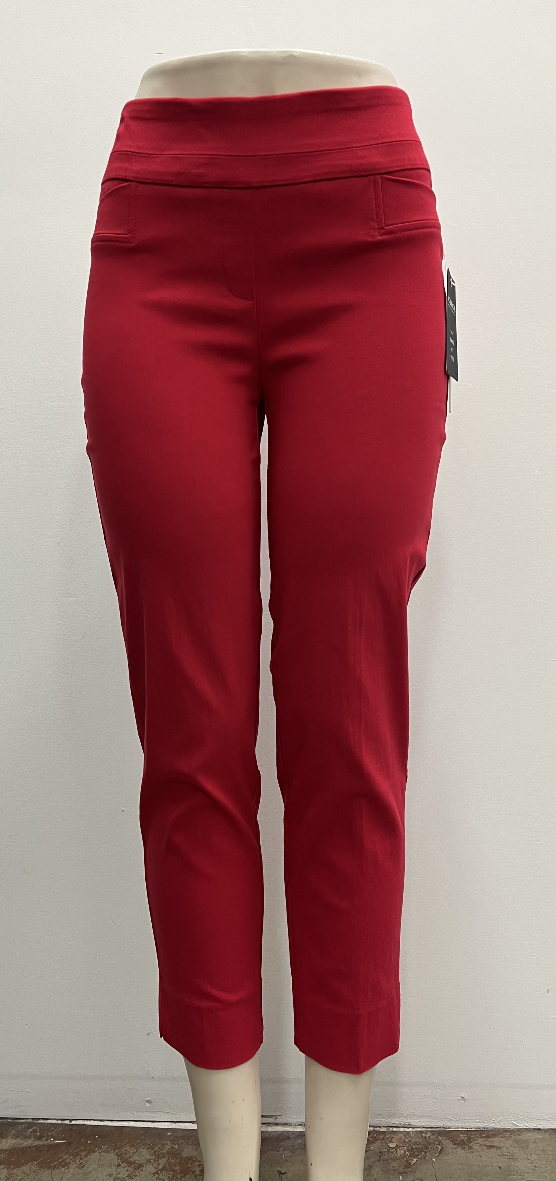 Zac & Rachel solid pull on stretch Millenium slim ankle Pants ...