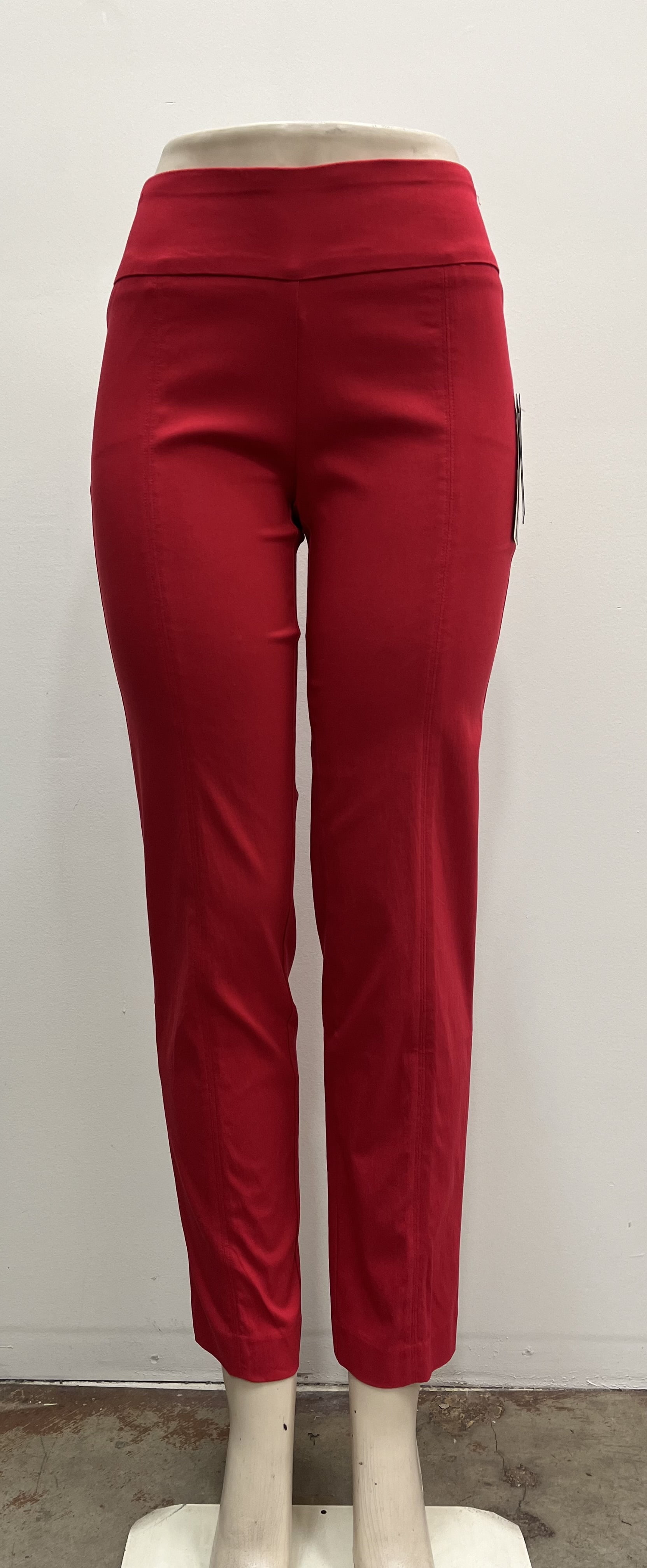 Zac & Rachel solid pull on stretch Pants , Lipstick Red , 16 - Walmart.com