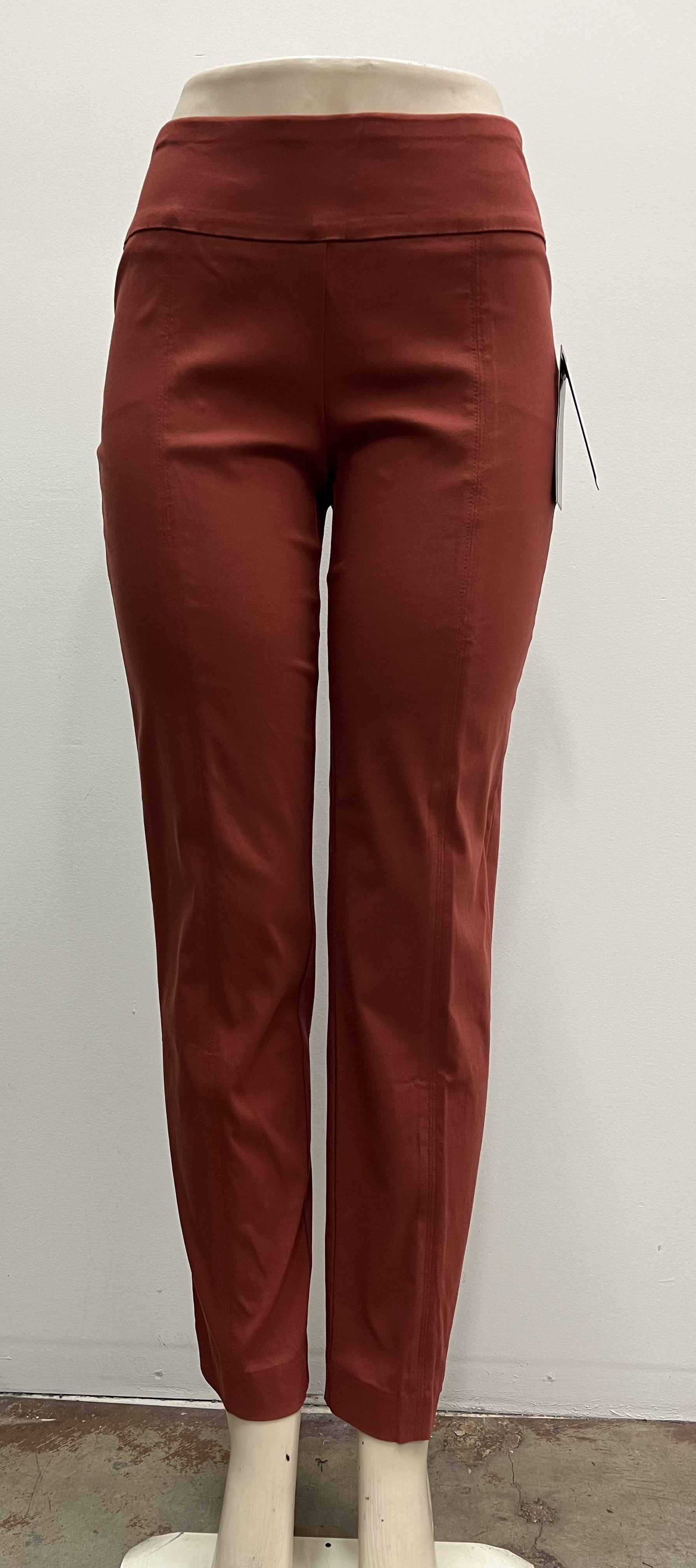 Zac & Rachel solid pull on stretch Pants , Russet , 16 - Walmart.com