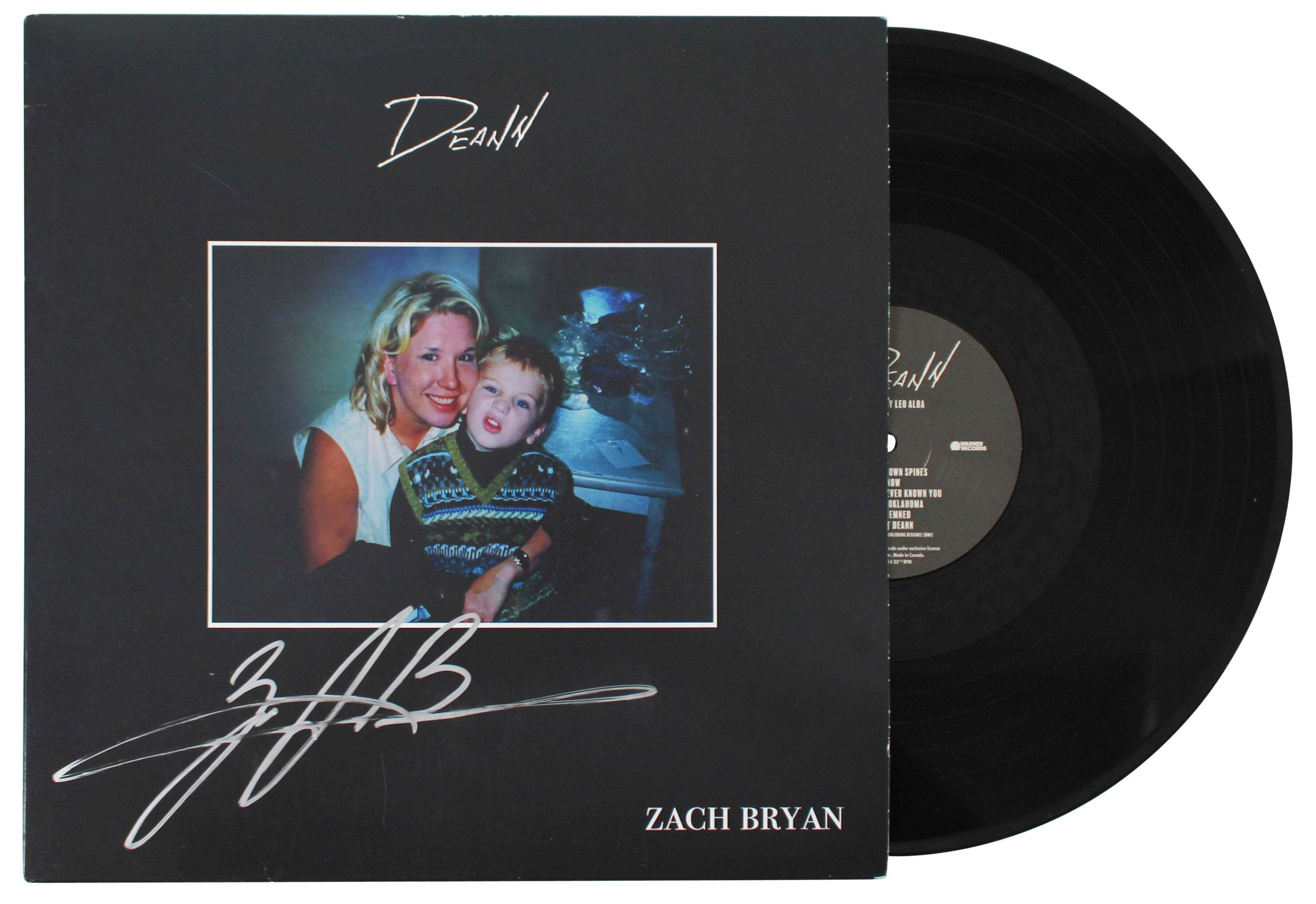 Zach Bryan Authentic Signed DeAnn Album Cover W/ Vinyl Autographed BAS #AE13230 - Walmart.com
