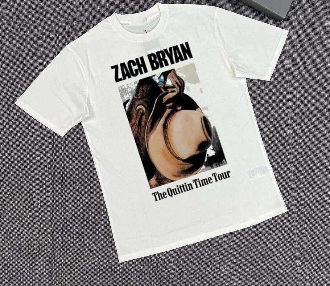 Zach Bryan Cowboy The Quittin’ Time Tour 2024 Shirt - Walmart.com
