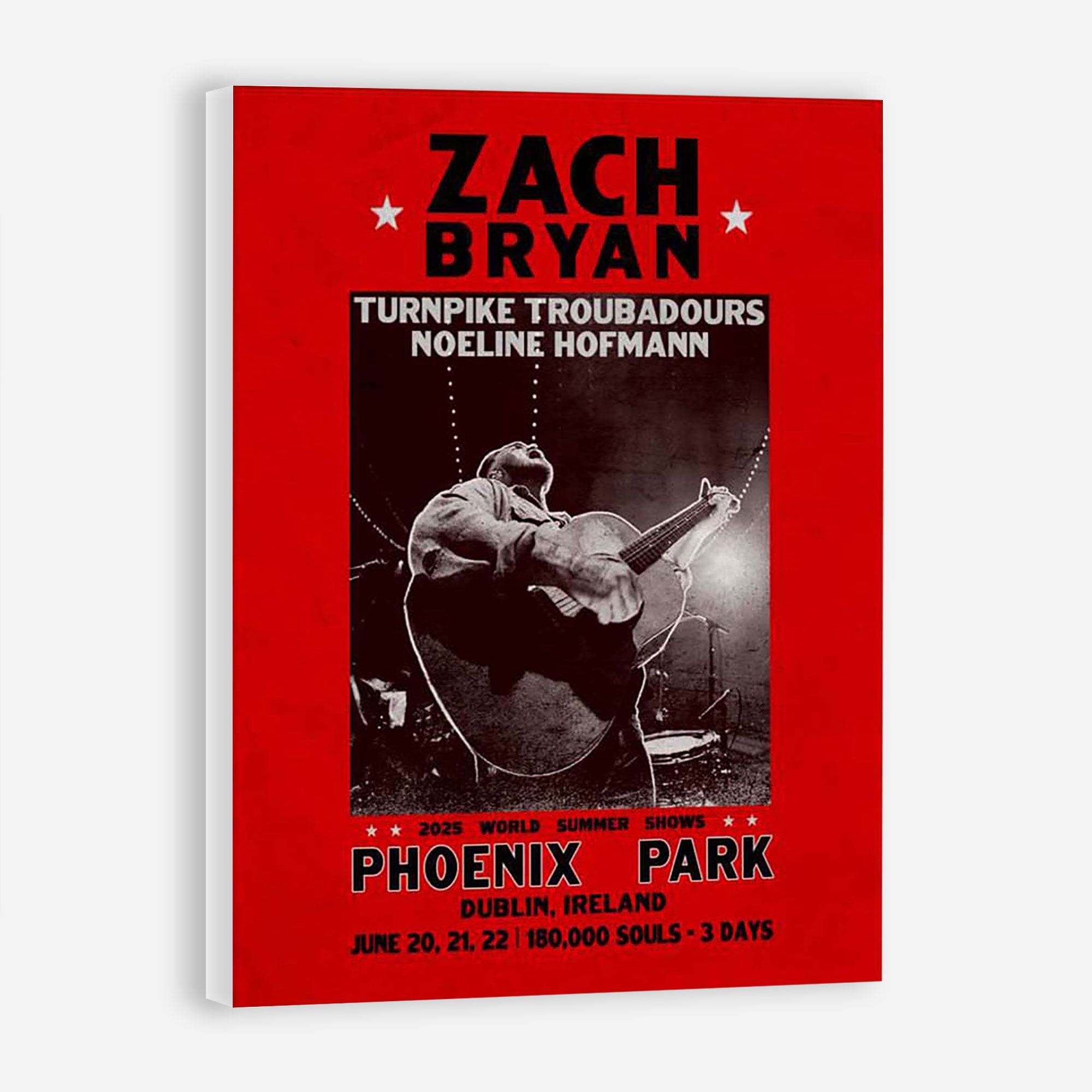 Zach Bryan Phoenix Park Dublin World Summer Shows Jun 22 2025 Poster ...