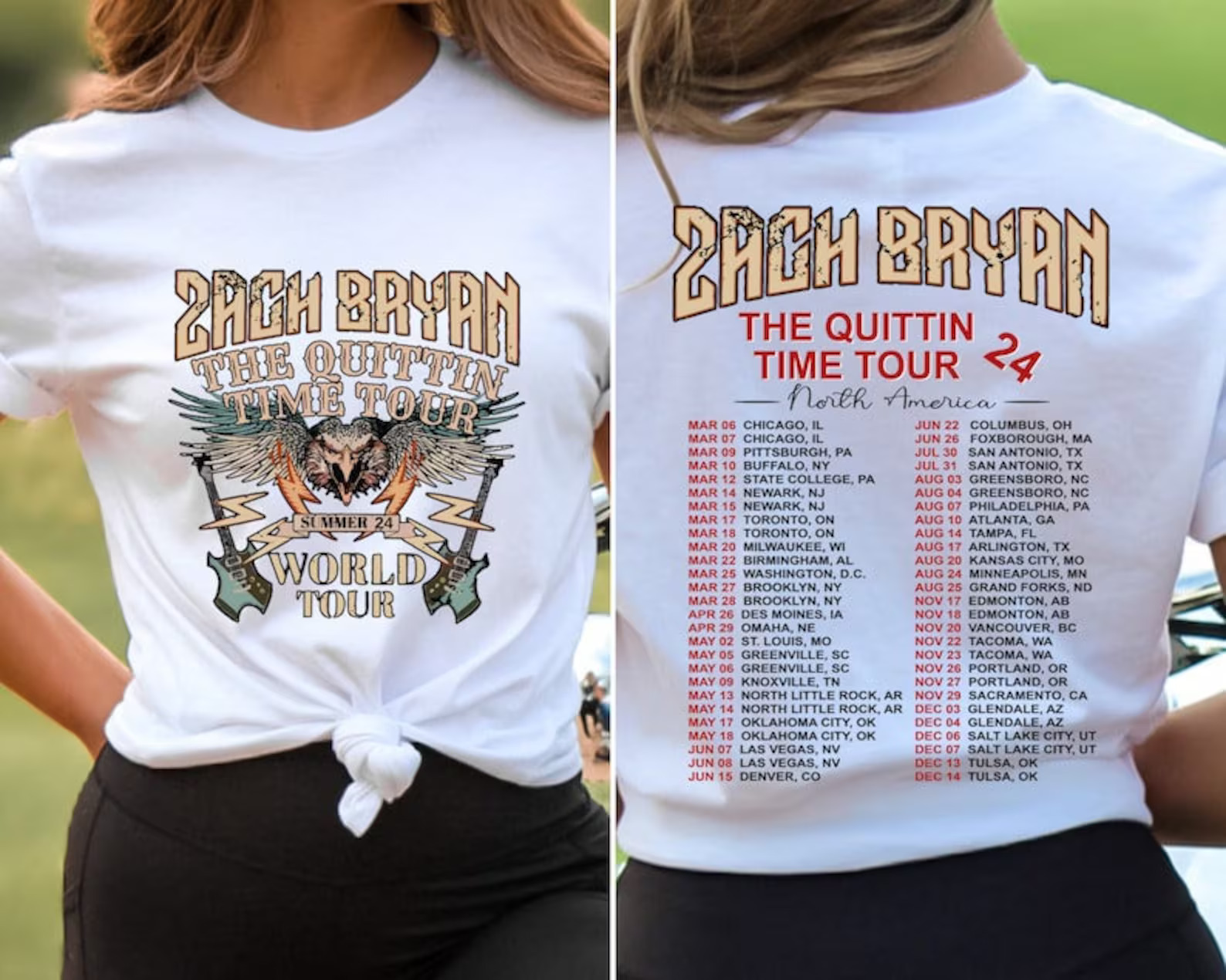 Zach Bryan The Quittin Time Tour 2024 Sweatshirt, Country Music Singer ...