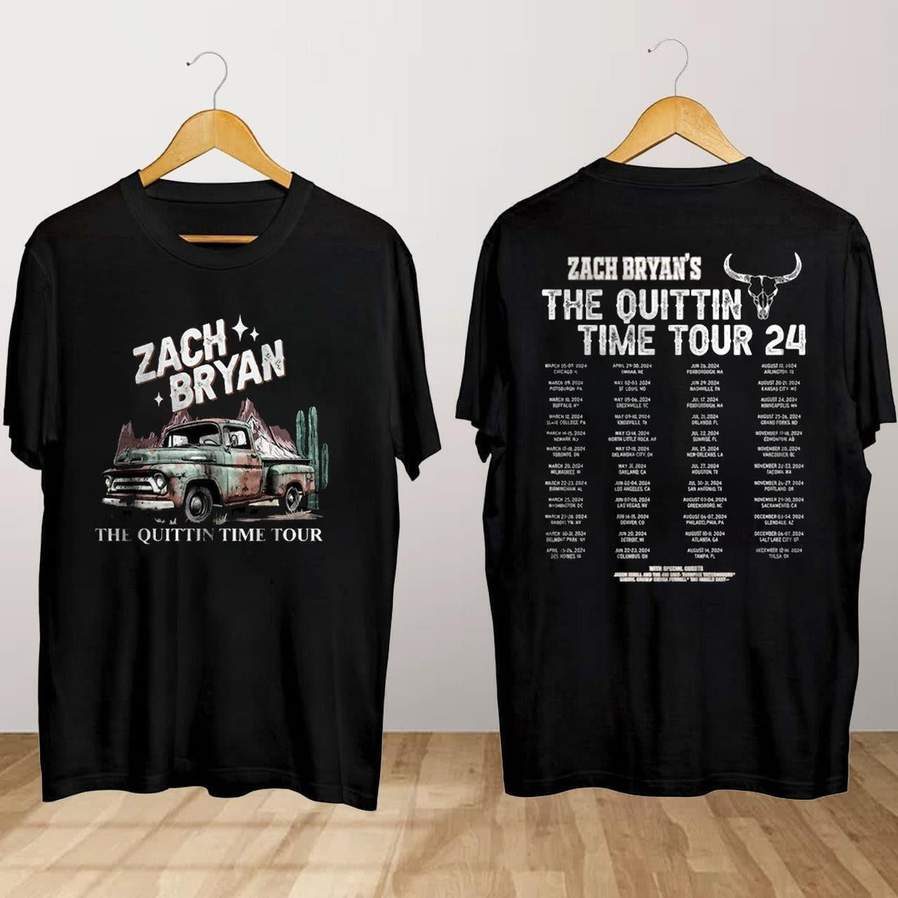 Zach Bryan The Quittin Time Tour 2024 T-Shirt Zach Bryan Concert Shirt , 1 - Walmart.com