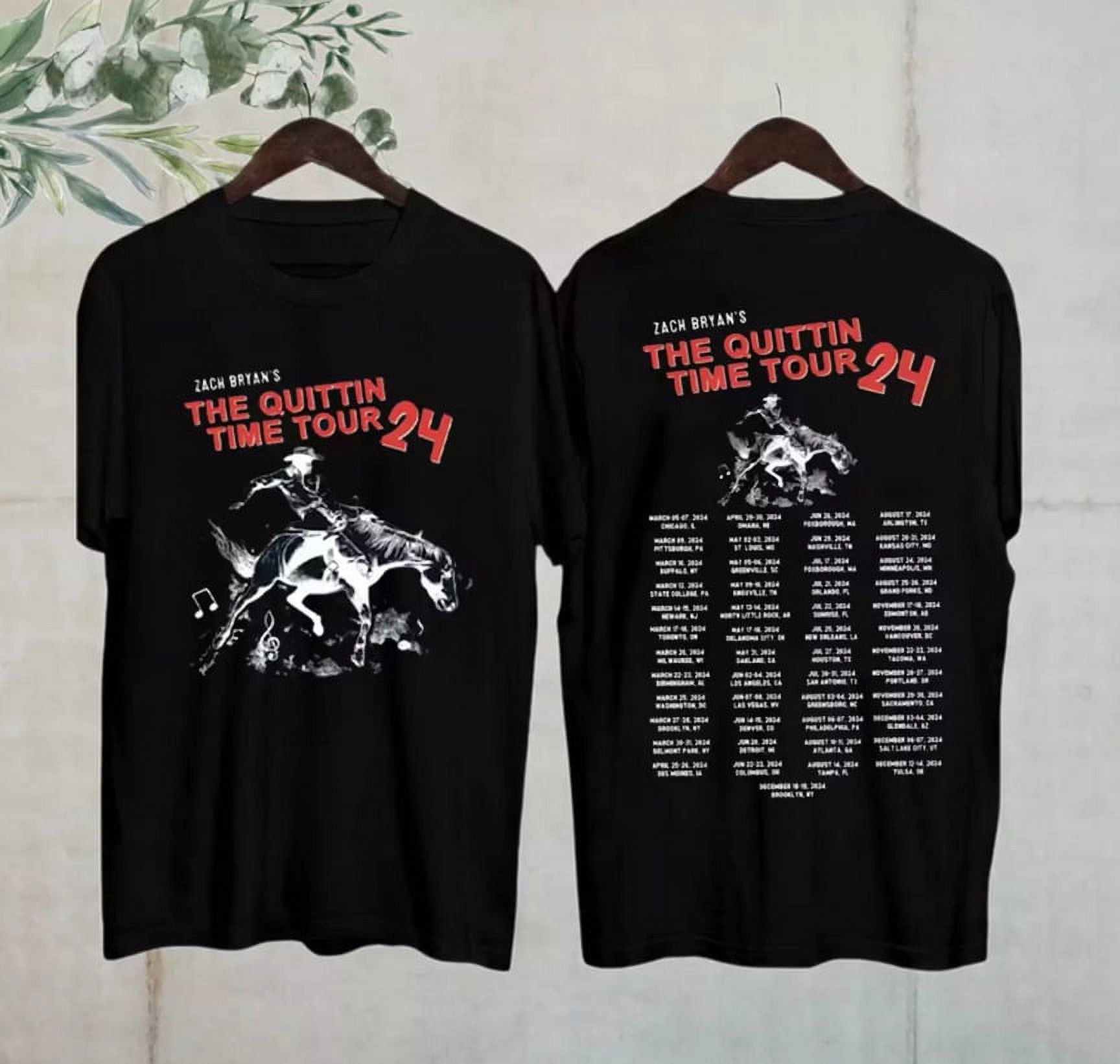 Zach Bryan The Quittin Time Tour 2024 T-Shirt - Walmart.com