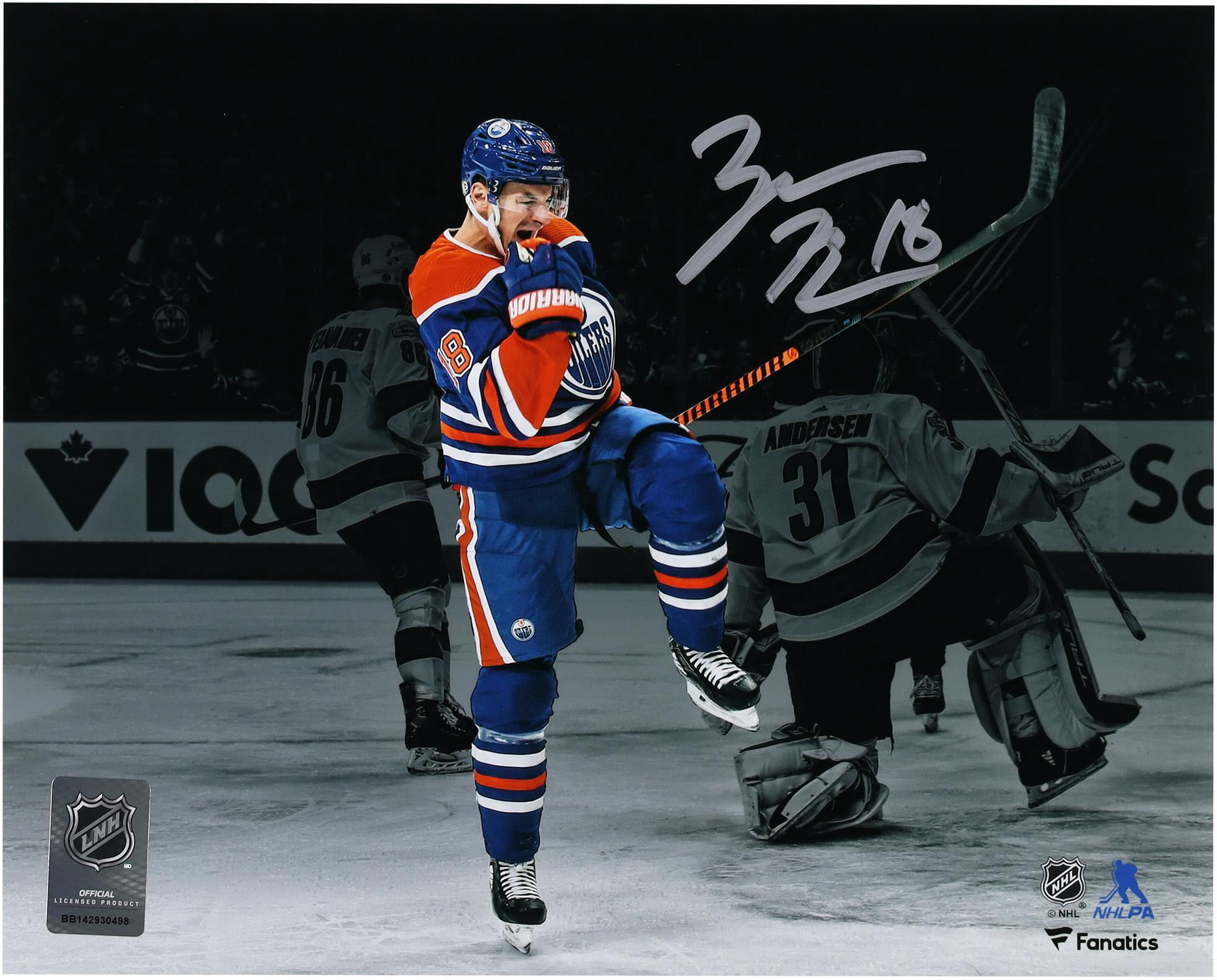 Zach Hyman Edmonton Oilers Autographed 8" x 10" Royal Jersey ...