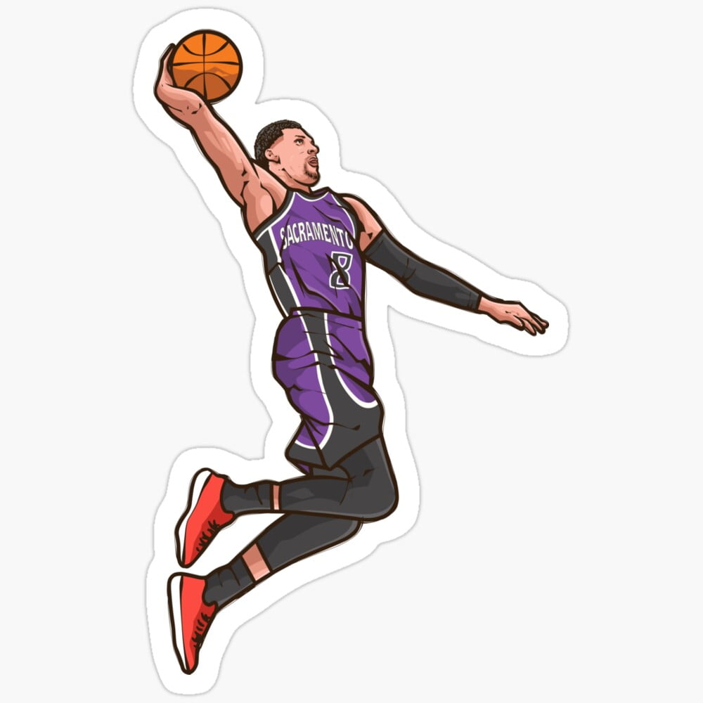Zach Lavine Sacramento Dunk Sticker Phone Decal Water Bottle Stickers ...
