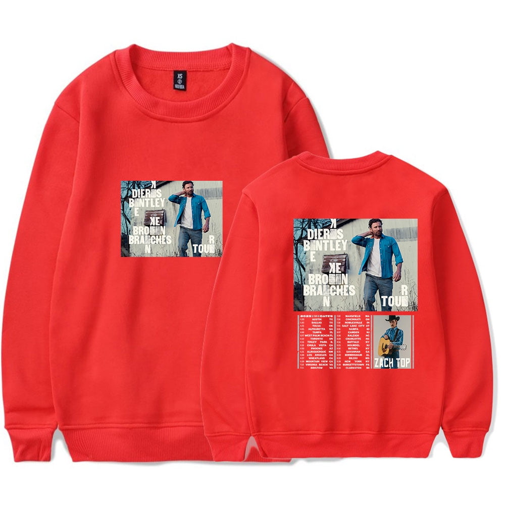 Zach Top Tour 2025 Merch Long Sleeve Crewneck Sweatshirt For Men/Women ...