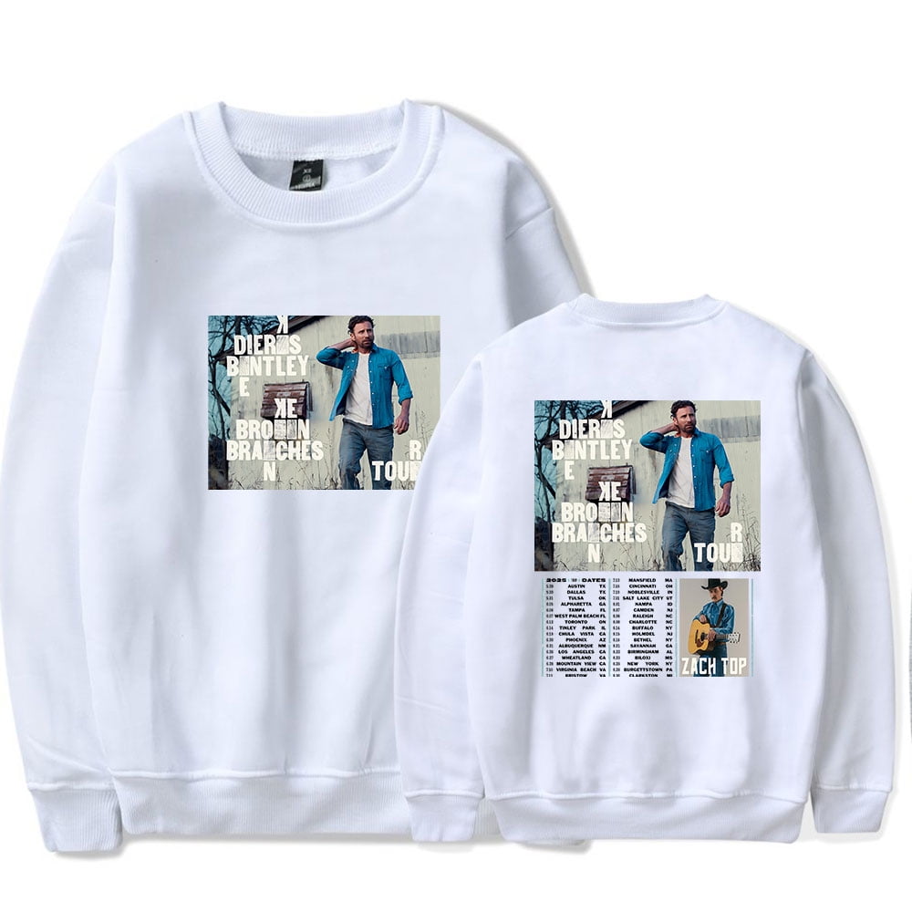 Zach Top Tour 2025 Merch Long Sleeve Crewneck Sweatshirt For Men/Women ...