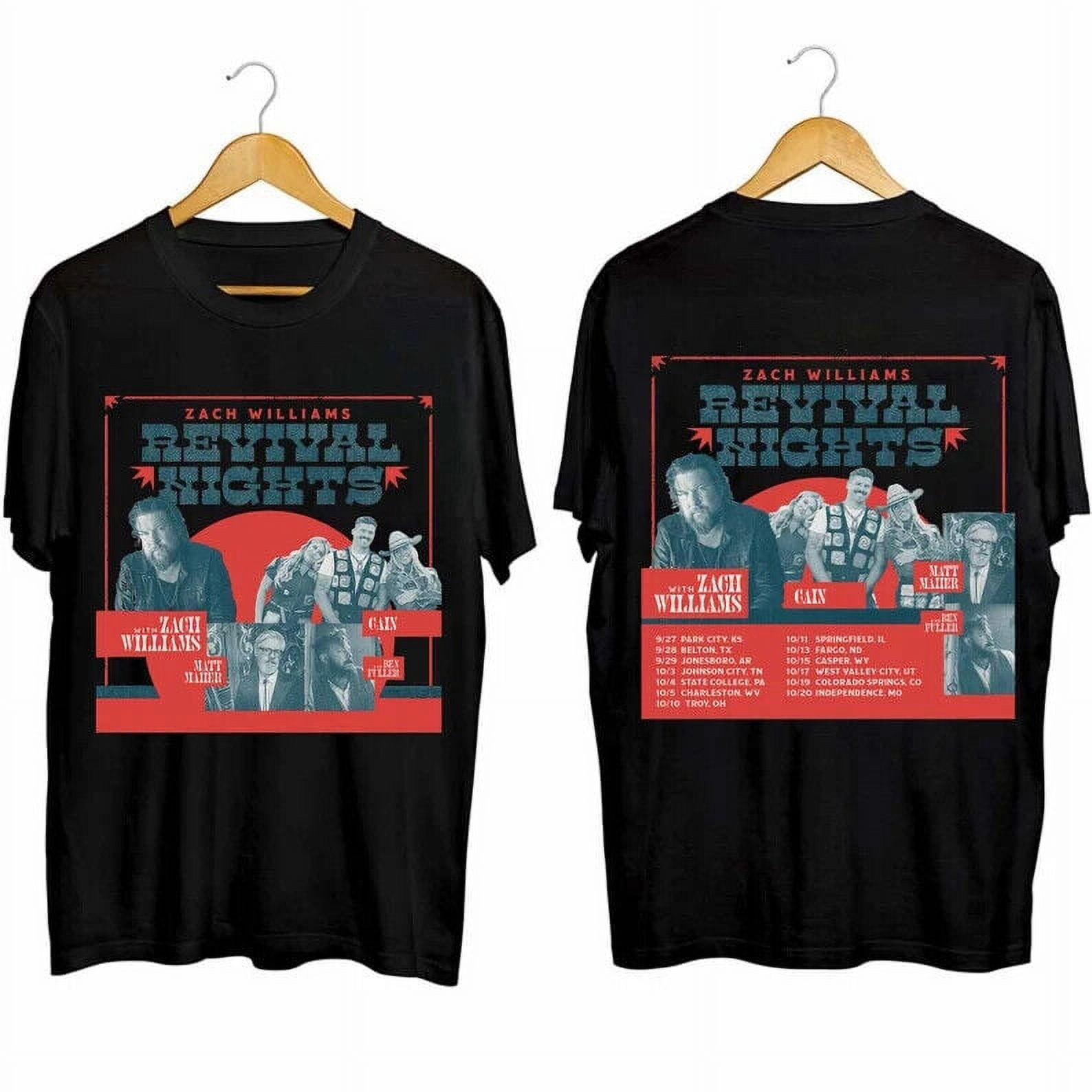 Zach Williams - Revival Nights Tour 2024 t-Shirt, Zach Williams Fan ...