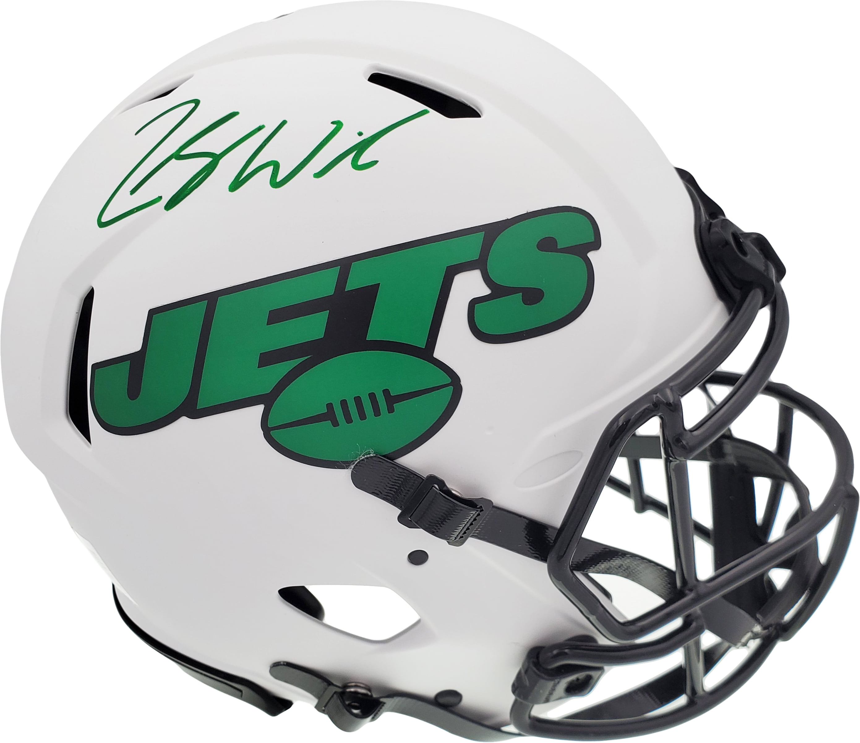 Zach Wilson Autographed New York Jets Lunar Eclipse White Full Size ...