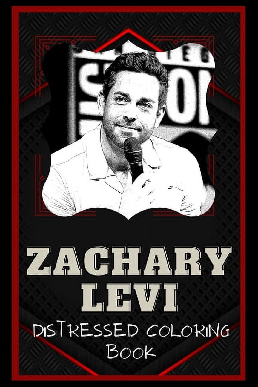 Zachary Levi Distressed Coloring Book : Artistic Adult Coloring Book ...