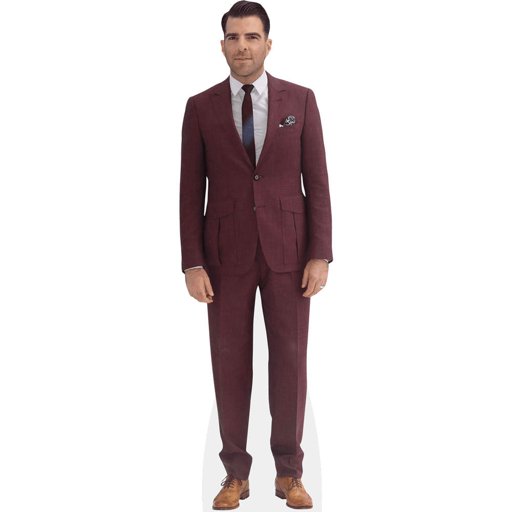 Zachary Quinto (Maroon Suit) Mini Cardboard Cutout Standee - Walmart.com