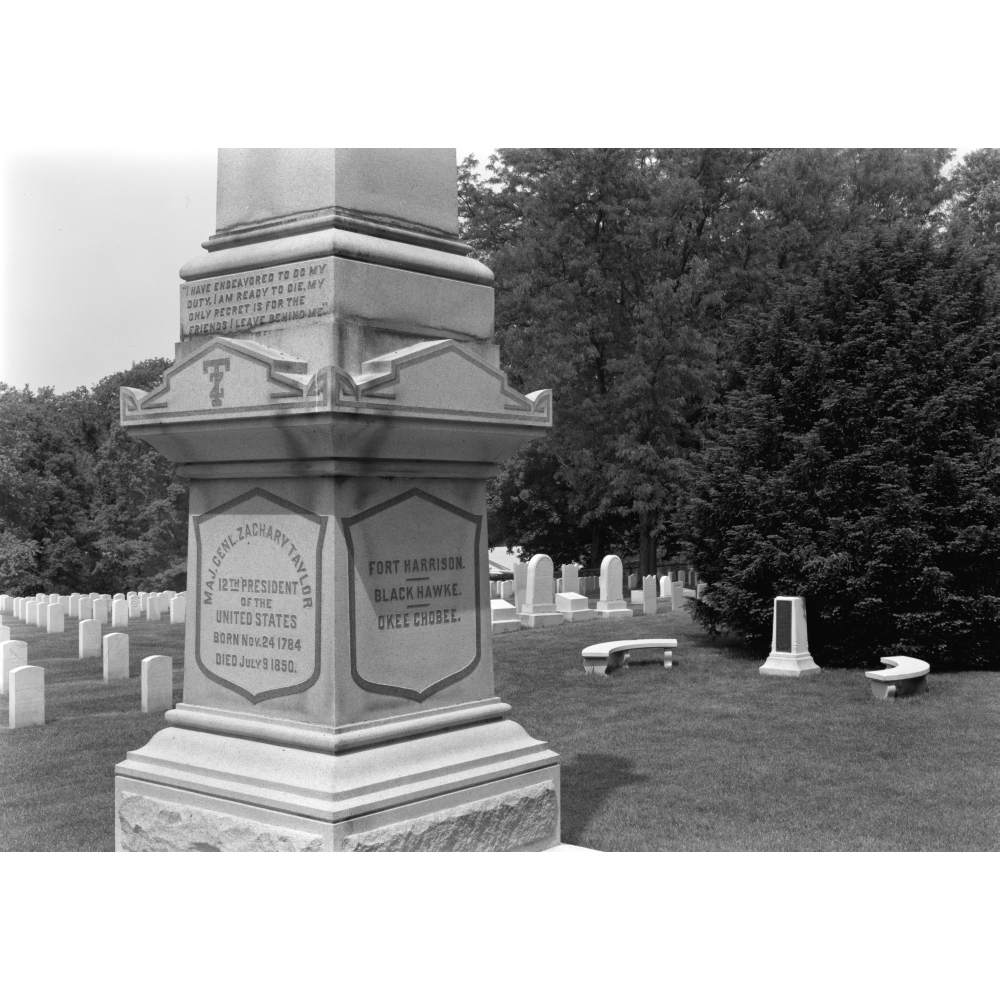 Zachary Taylor. Detail Of The Monument To Major General Zachary Taylor ...