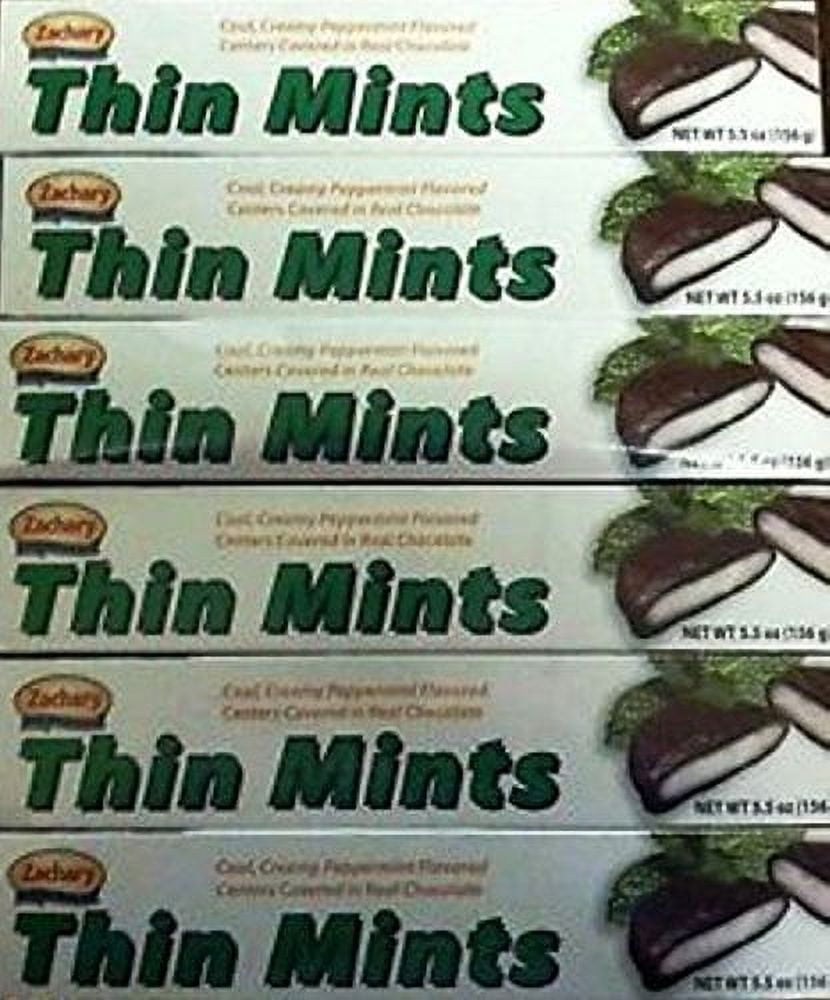 Zachary Thin Mints 5.5 Box (Pack of 6) - Walmart.com