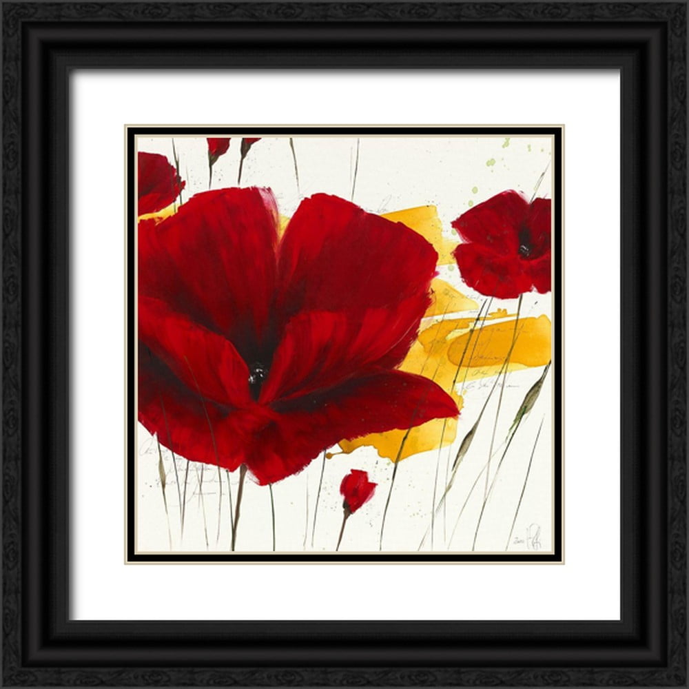 Zacher-Finet, Isabelle 15x15 Black Ornate Wood Framed with Double ...