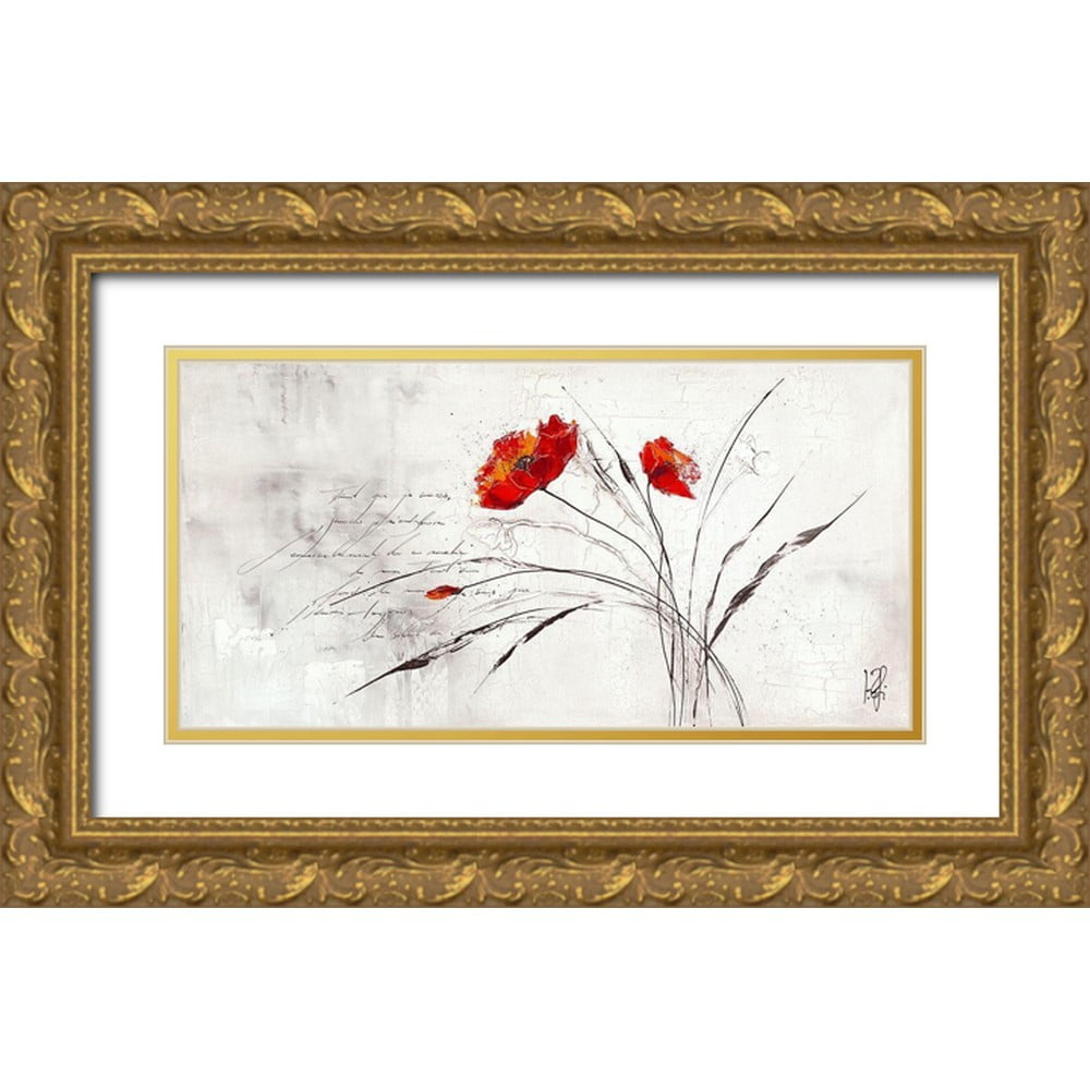 Zacher-Finet, Isabelle 18x11 Gold Ornate Wood Framed with Double ...