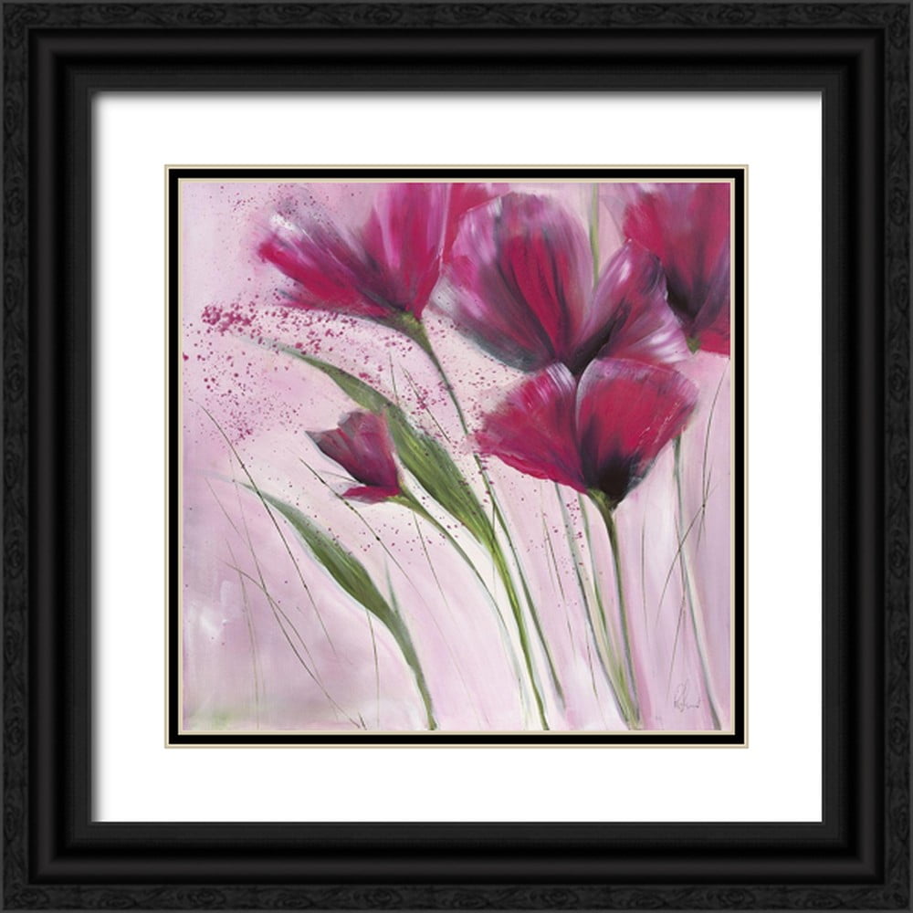 Zacher-Finet, Isabelle 20x20 Black Ornate Wood Framed with Double ...