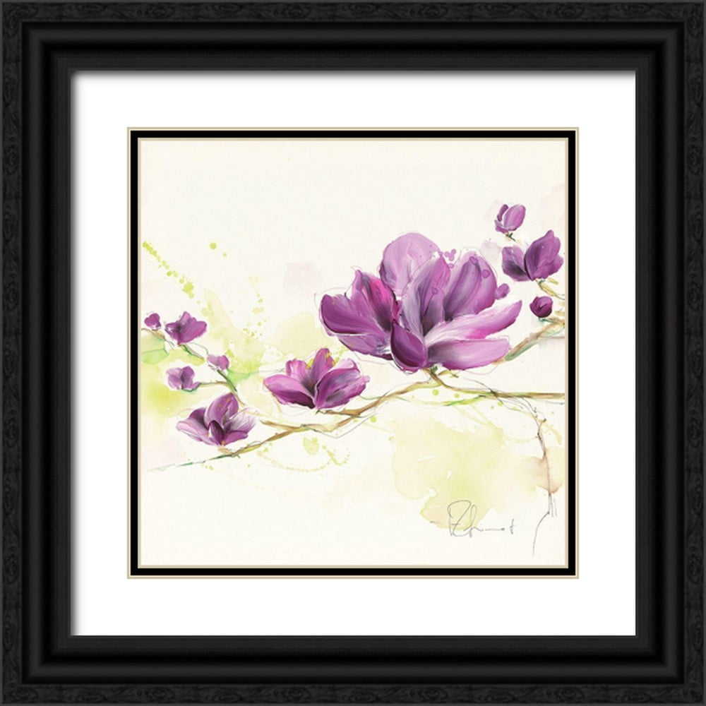 Zacher-Finet, Isabelle 20x20 Black Ornate Wood Framed with Double ...