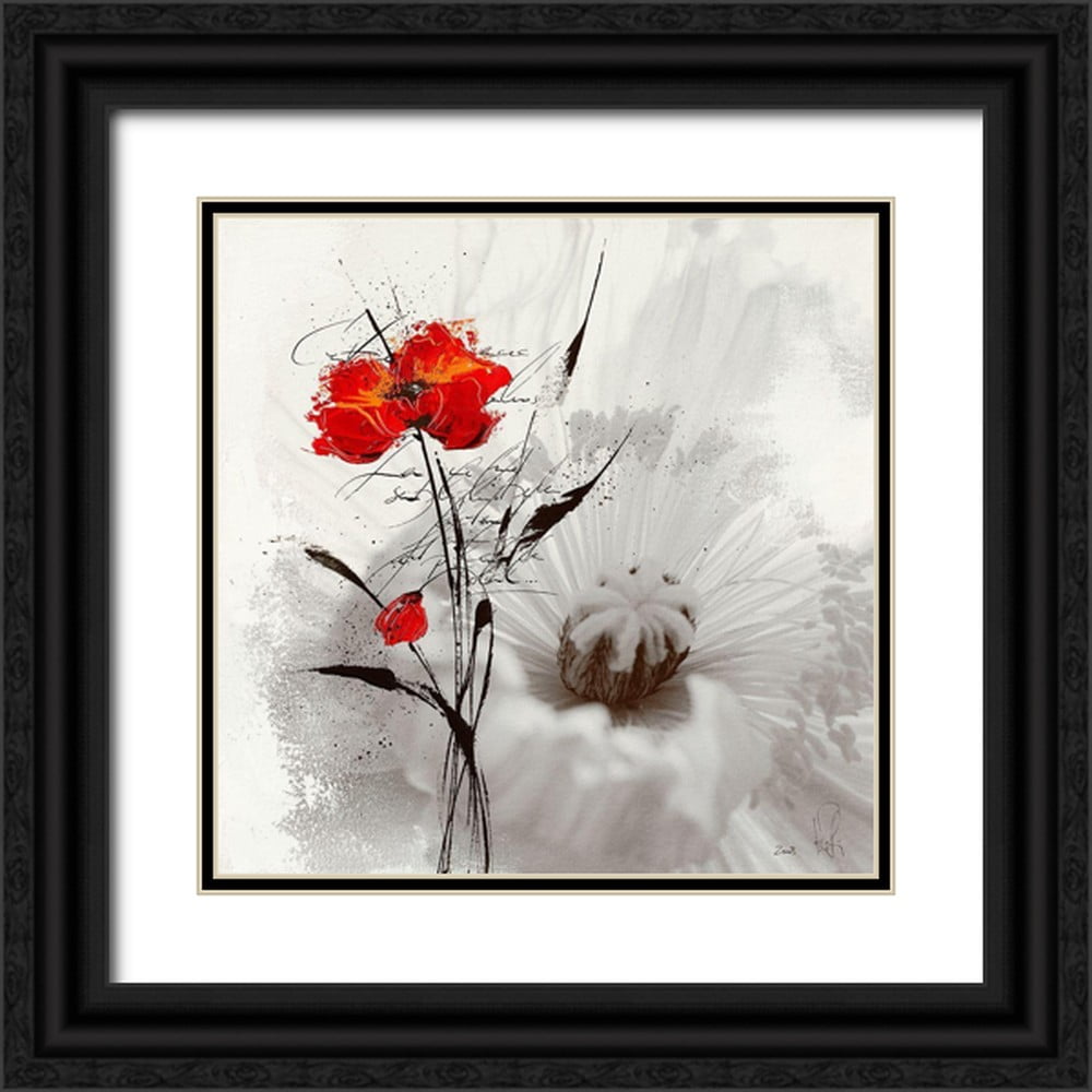 Zacher-Finet, Isabelle 20x20 Black Ornate Wood Framed with Double ...