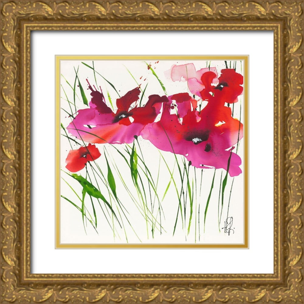 Zacher-Finet, Isabelle 20x20 Gold Ornate Wood Framed with Double ...