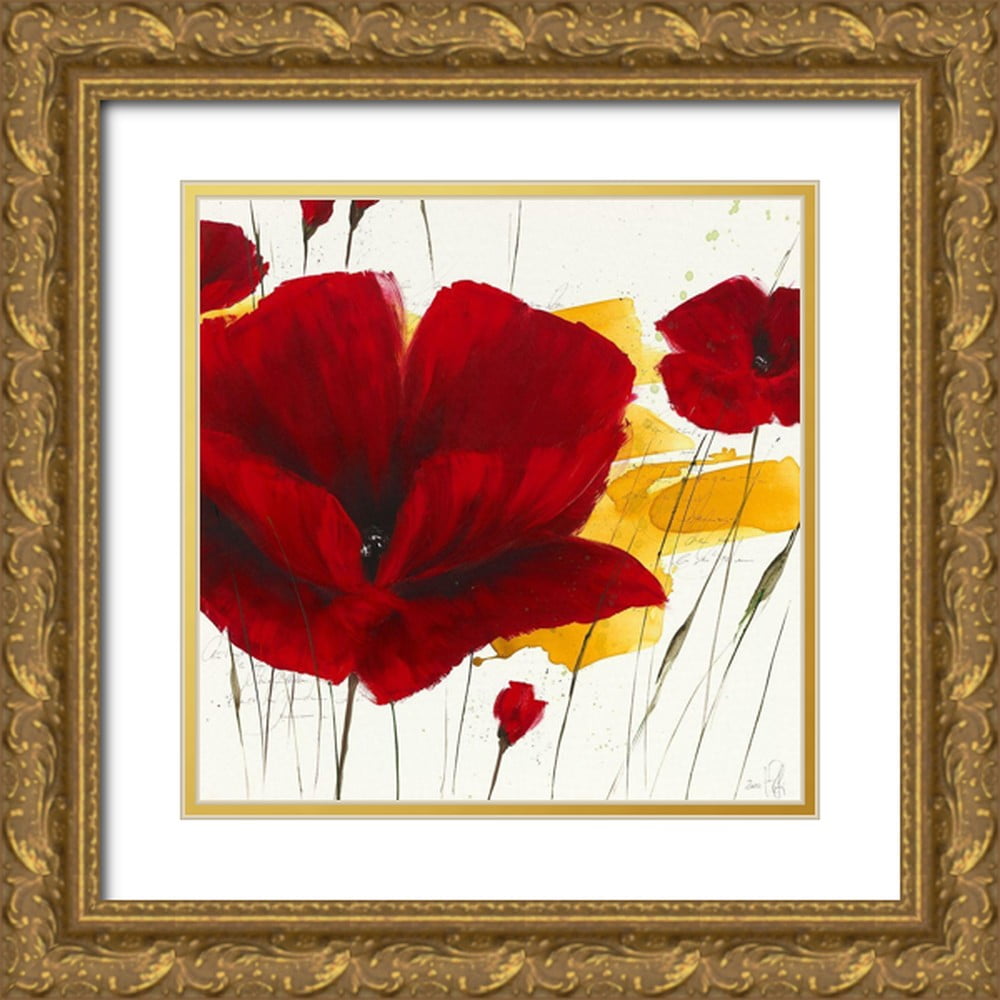 Zacher-Finet, Isabelle 20x20 Gold Ornate Wood Framed with Double ...