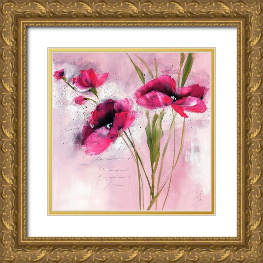 Zacher-Finet, Isabelle 20x20 Gold Ornate Wood Framed with Double ...