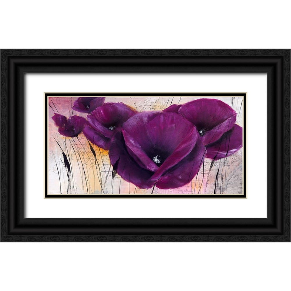 Zacher-Finet, Isabelle 24x14 Black Ornate Wood Framed with Double ...