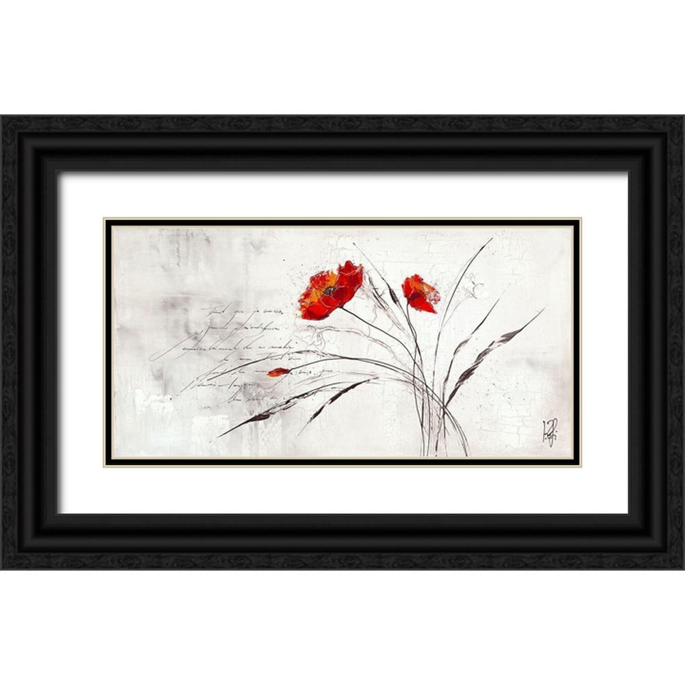 Zacher-Finet, Isabelle 24x14 Black Ornate Wood Framed with Double ...