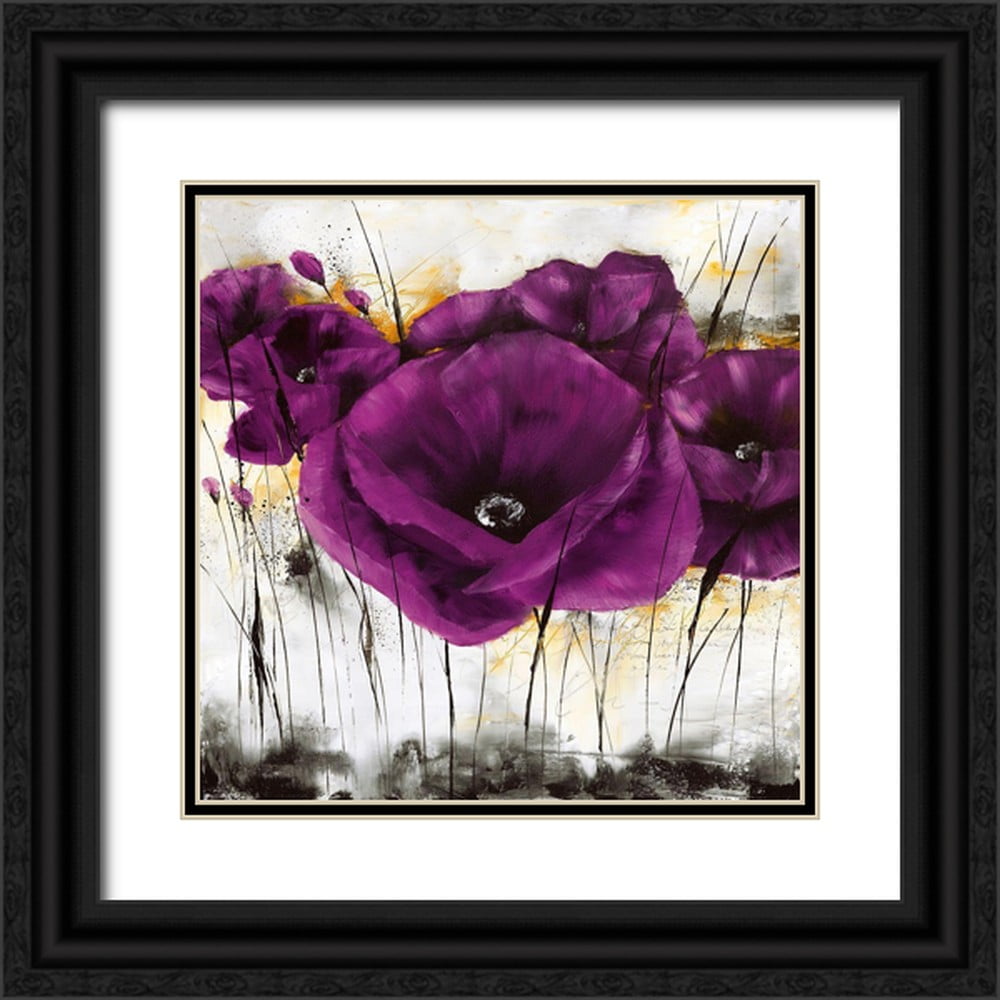 Zacher-Finet, Isabelle 26x26 Black Ornate Wood Framed with Double ...