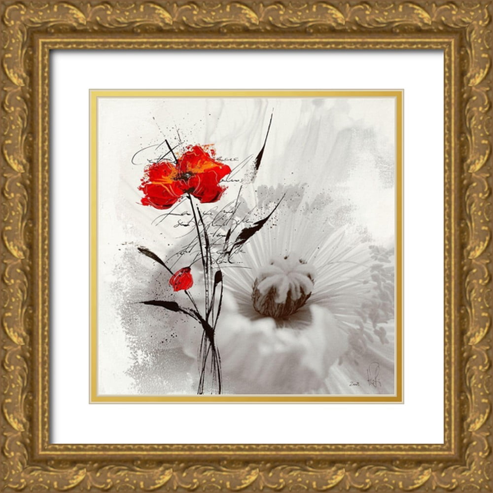 Zacher-Finet, Isabelle 26x26 Gold Ornate Wood Framed with Double ...