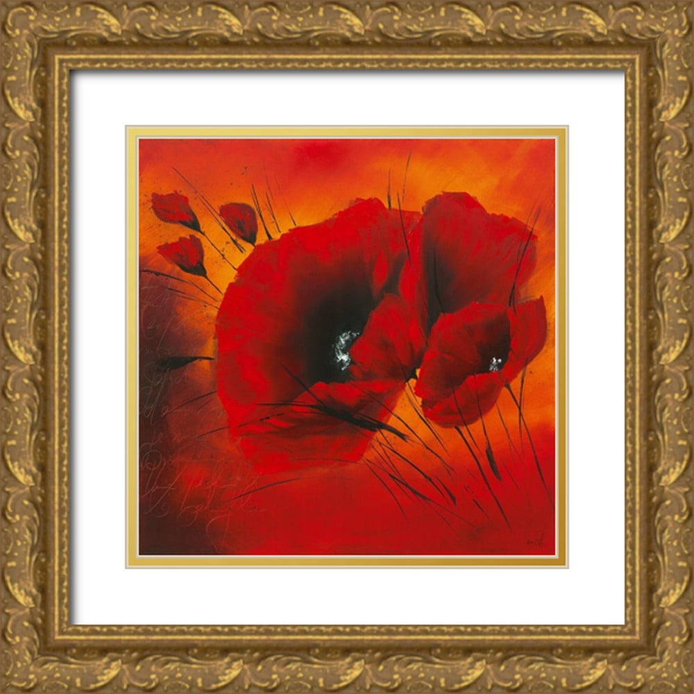 Zacher-Finet, Isabelle 26x26 Gold Ornate Wood Framed with Double ...