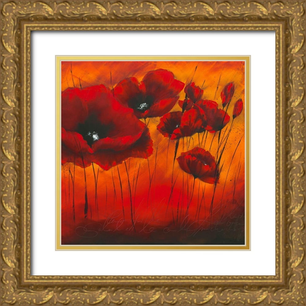 Zacher-Finet, Isabelle 26x26 Gold Ornate Wood Framed with Double ...