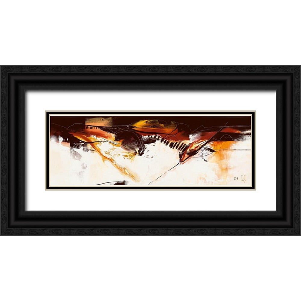 Zacher-Finet, Isabelle 32x14 Black Ornate Wood Framed with Double ...