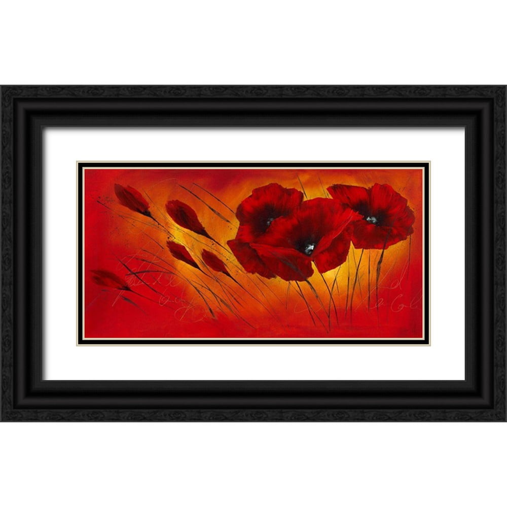 Zacher-Finet, Isabelle 32x18 Black Ornate Wood Framed with Double ...