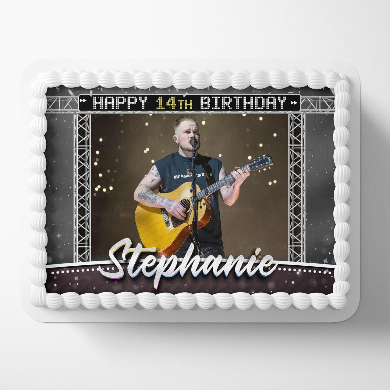 Zack Bryan Country Music Singer Edible Icing Cake Wrap Cake Image Icing ...
