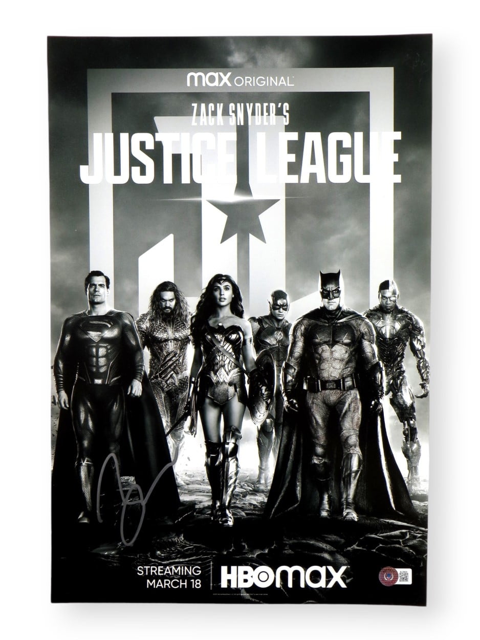 Zack Snyder Signed Autographed 12X18 Photo Justice League Poster BAS ...