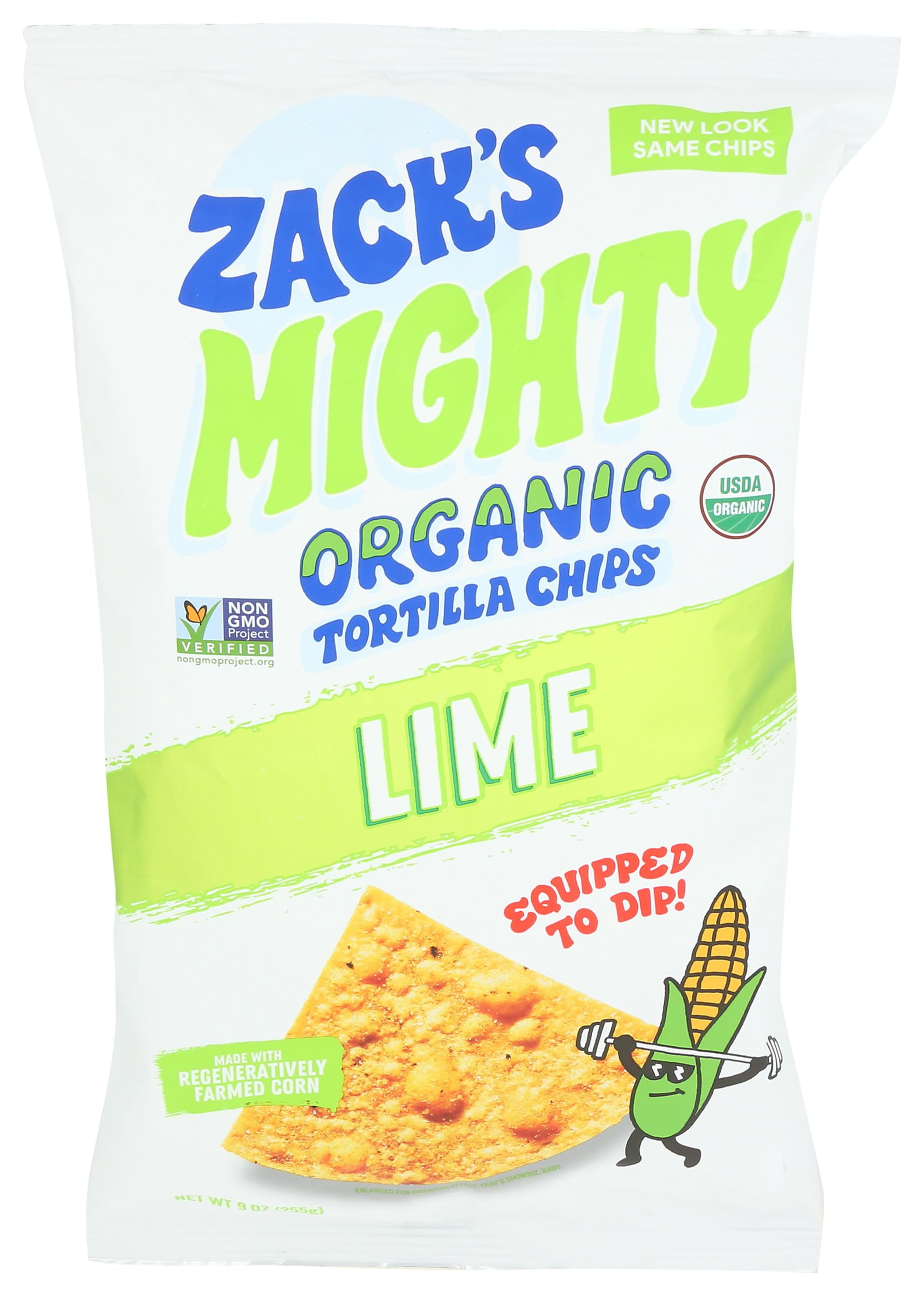 Zack's Mighty Lime Tortilla Chips 9 oz (Pack of 9) - Walmart.com