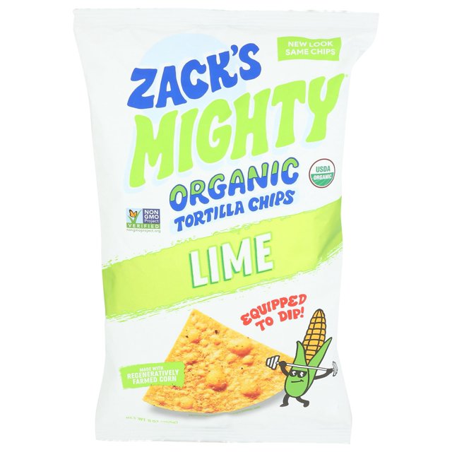Zack's Mighty Lime Tortilla Chips 9 oz (Pack of 9) - Walmart.com